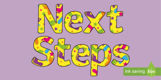 Next Steps Display Lettering (teacher made)
