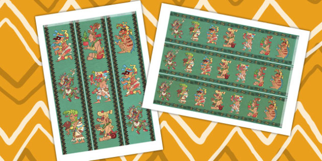 Maya Gods Display Borders (teacher made)