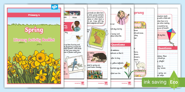 Spring Activity Book Primary 4 Literacy (teacher made)
