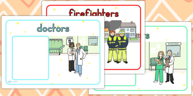 People Who Help Us Group Signs (teacher made)