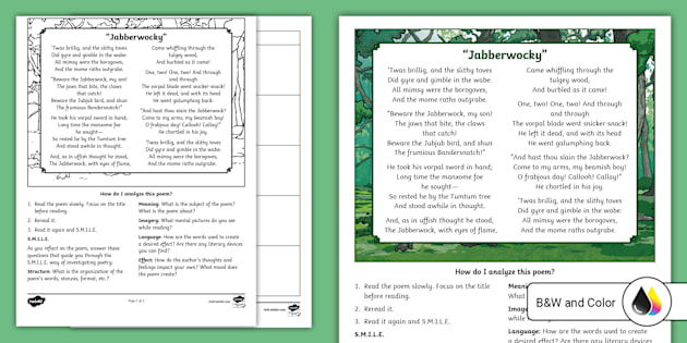 Jabberwocky Poem Meaning