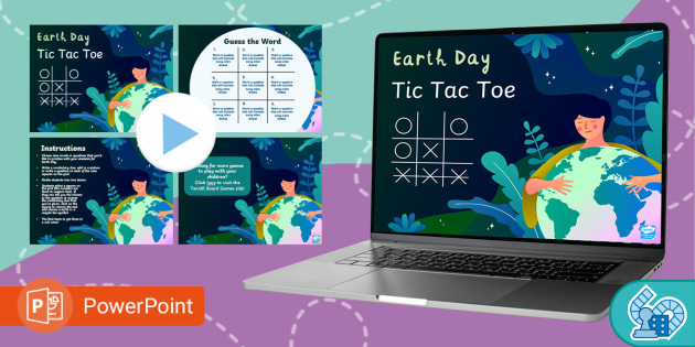 Earth Day Tic Tac Toe - Earth Day PowerPoint - Earth Day 2022