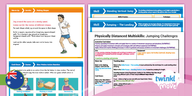 Move Physical Distance Multiskills L2: Jumping Challenges