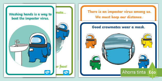 Keeping a Healthy Distance Posters Among Us Impostor