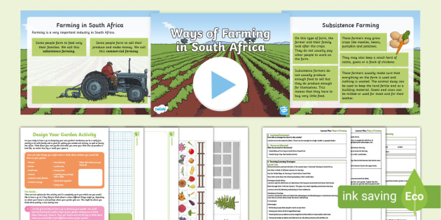 Ways of Farming Lesson Plan and Resource Pack (teacher made)