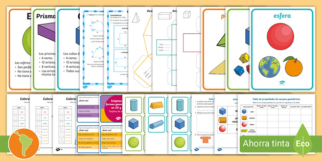 Pack de recursos: Figuras y cuerpos geométricos