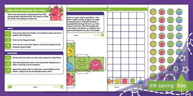 👉 Alien Race Pictogram Dice Game (teacher made)