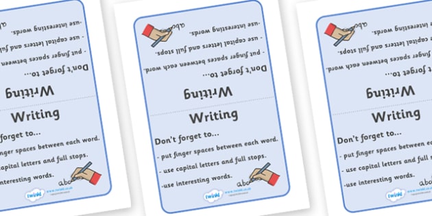 👉 Writing Prompt Table Sign (teacher made)