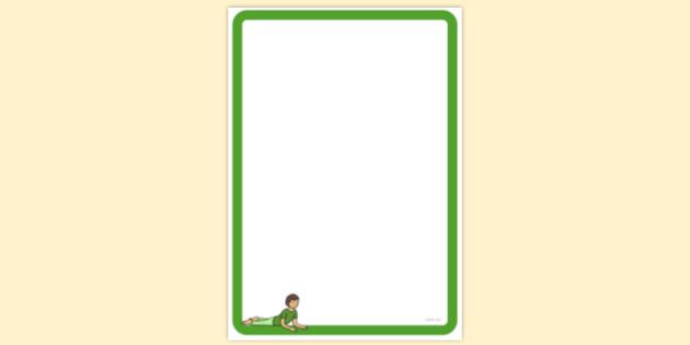 FREE! - Snake Pose Page Border (teacher made)