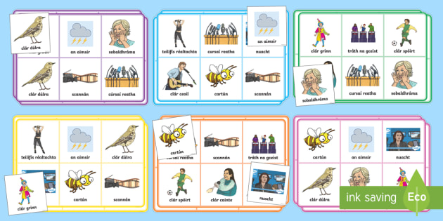 Television Programmes Bingo Gaeilge