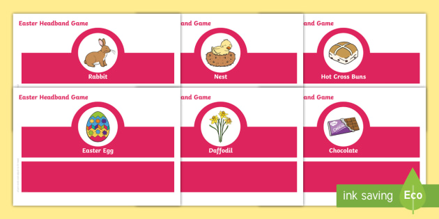 Easter Headband Oral Language Game (teacher made)