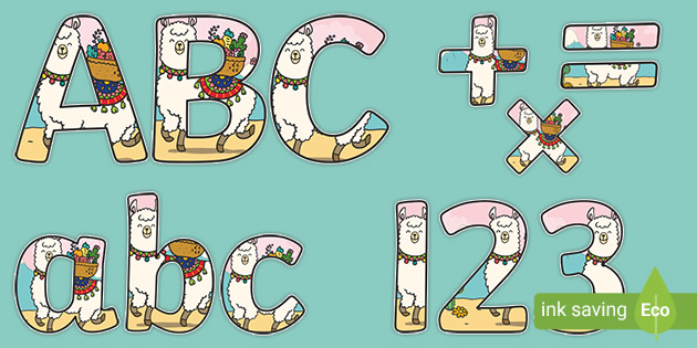 Llama Lettering Pack