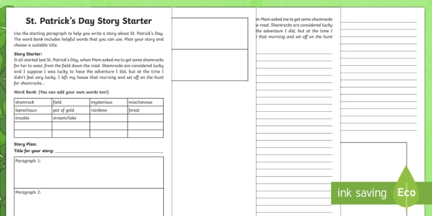 St. Patrick's Day Writing Prompts