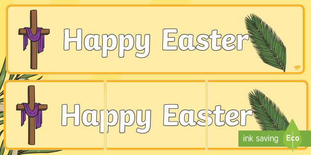 Happy Easter Display Banner (Teacher-Made)