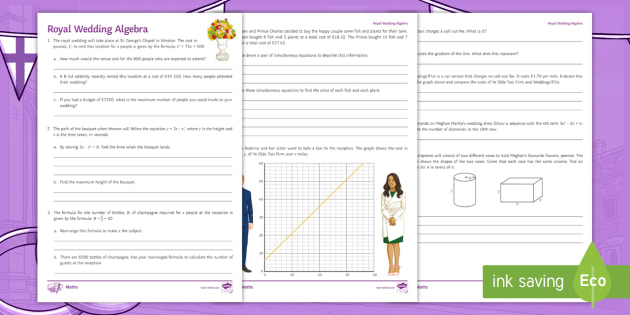 Royal Wedding Mathematics • Twinkl.ca