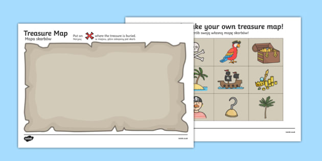 Treasure Map Activity Polish Translation (teacher made)