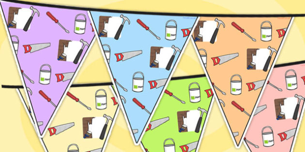👉 Workshop Area Themed Bunting