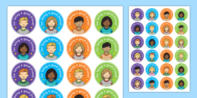 Good Friend Stickers (teacher made)
