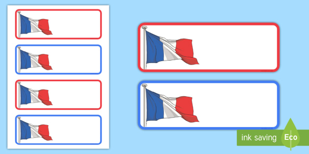👉 French Flag Themed Editable Drawer, Peg, Name Labels - Editable ...