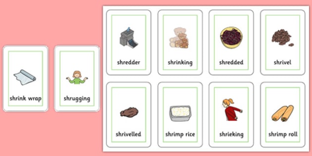 Two Syllable SHR Playing Cards (teacher made)