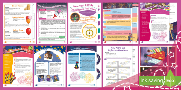 FREE! - New Year Family Fun Activity Pack (teacher made)