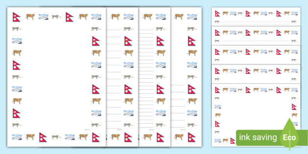 Nepal Page Borders (teacher made)