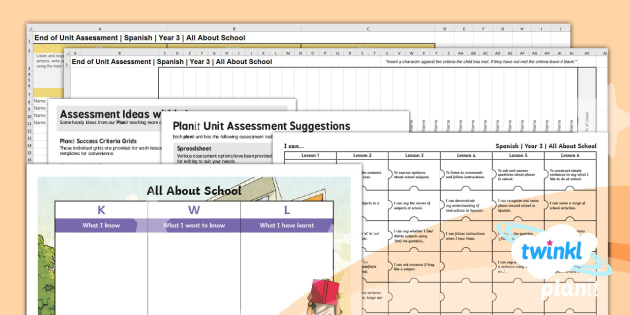 PlanIt Year 3 Spanish Medium-Term Plan: School and Hobbies