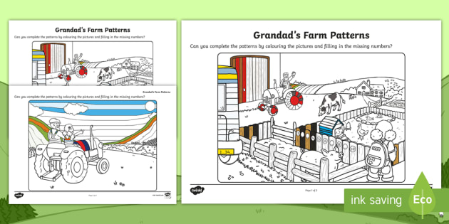Grandad's Farm Patterns Worksheet / Worksheet (teacher made)