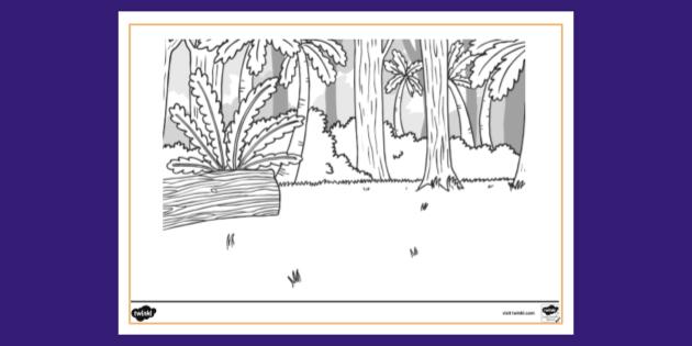 FREE! - Woodland Colouring Sheet | Colouring Sheets