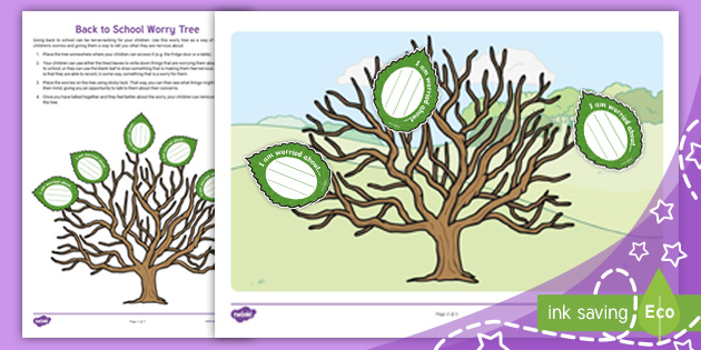 Back to School Worry Tree (teacher made)