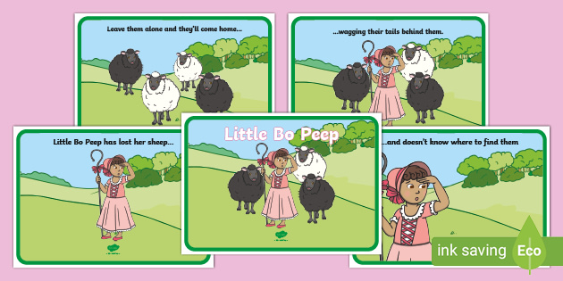 Little Bo Peep Sequencing (teacher made)