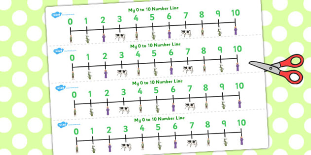 FREE! - Jack and the Beanstalk Number Lines 0-10