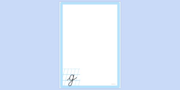 * NEW * Simple Blank Letter G Page Border | Page Borders | Twinkl