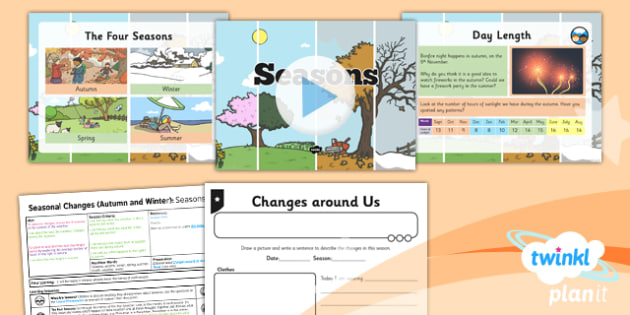 Science: Seasonal Changes (Autumn and Winter): Seasons Year 1 Lesson Pack 1