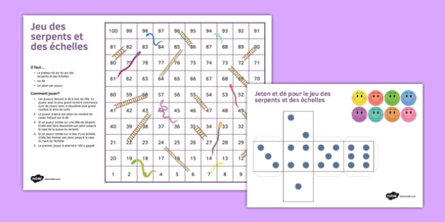 Jeu des serpents et des échelles French Version