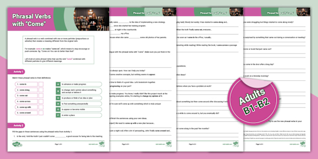 B2 Phrasal Verbs | twinkl.com.au