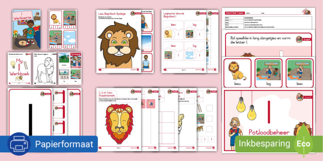 Graad R Klankeprogram Letter L Hulpbronpakket (teacher made)