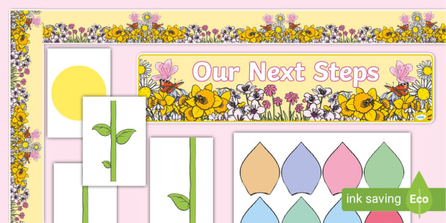 Next Steps Flower Display Pack - Twinkl - EYFS - KS1
