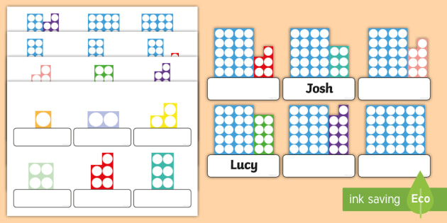 👉 Number Shapes Themed Editable Self Registration Labels
