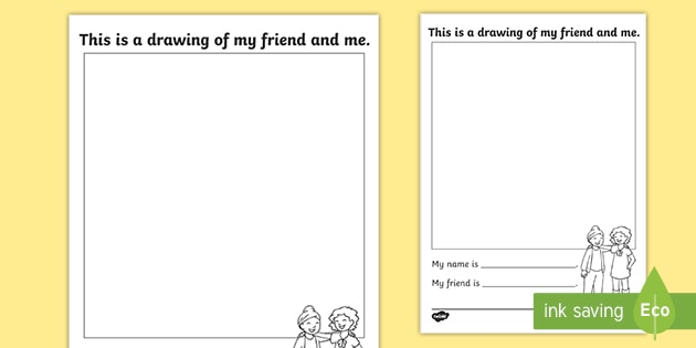 CfE Early Level My Friend and Me Worksheet (teacher made)