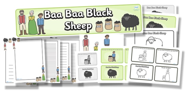 Baa Baa Black Sheep Resource Pack - baa baa black sheep