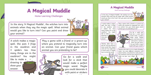 A Magical Muddle Home Learning Challenges Reception FS2