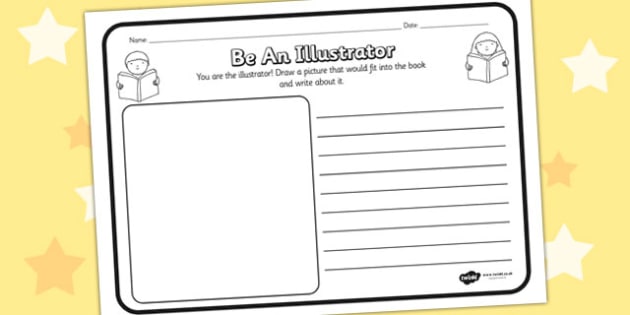Be An Illustrator Comprehension Worksheet - be an illustrator ...