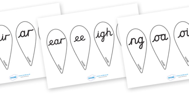 Phase 3 Letter Fans (Cursive) - Phoneme fans, Alphabet Fans, A-Z letters