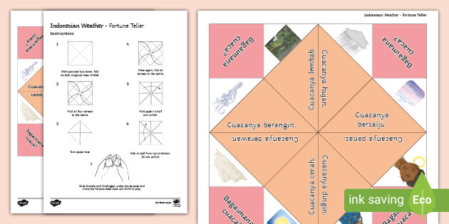 Weather Fortune Teller Indonesian (teacher made)