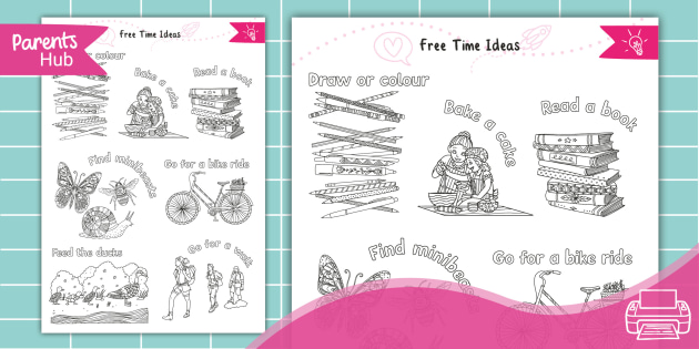Parents | Free Time Ideas | Family Organiser (teacher made)