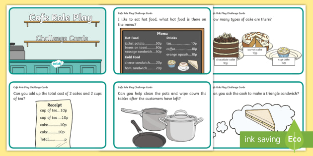 Challenge Cards Cafe Role Play