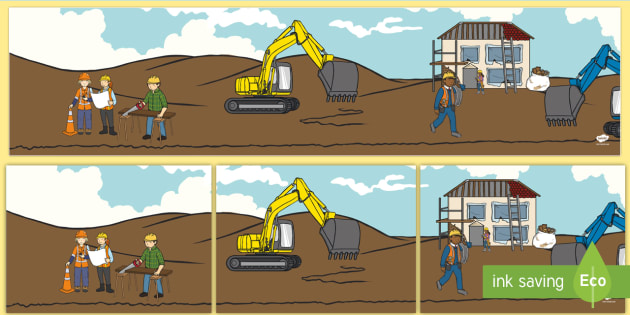 👉 Building Site Small World Background (teacher made)