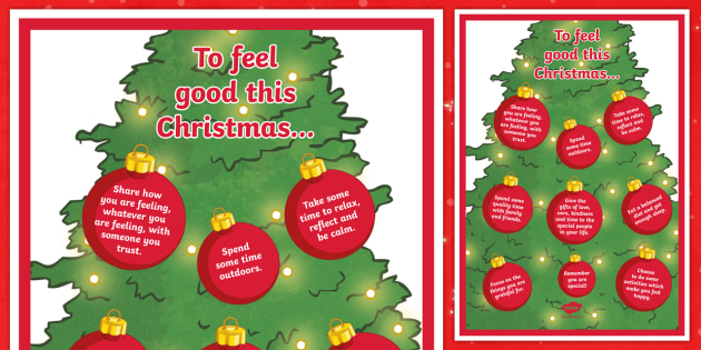 Christmas Wellbeing Poster Staff Wellbeing A4 Poster