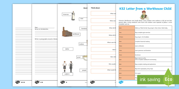 * NEW * KS2 Letter from a Workhouse Child Differentiated
